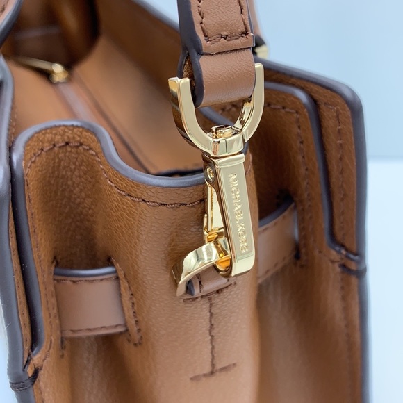 Michael Kors | Bags | Nwt Michael Kors Hamilton Small Satchel Crossbody Luggagebrown Signatur ...